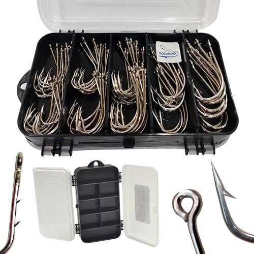 Estojo Anzol Marine Grande Espinhel com 80 Unidades – Tucunaré Estojo prático e resistente com ...