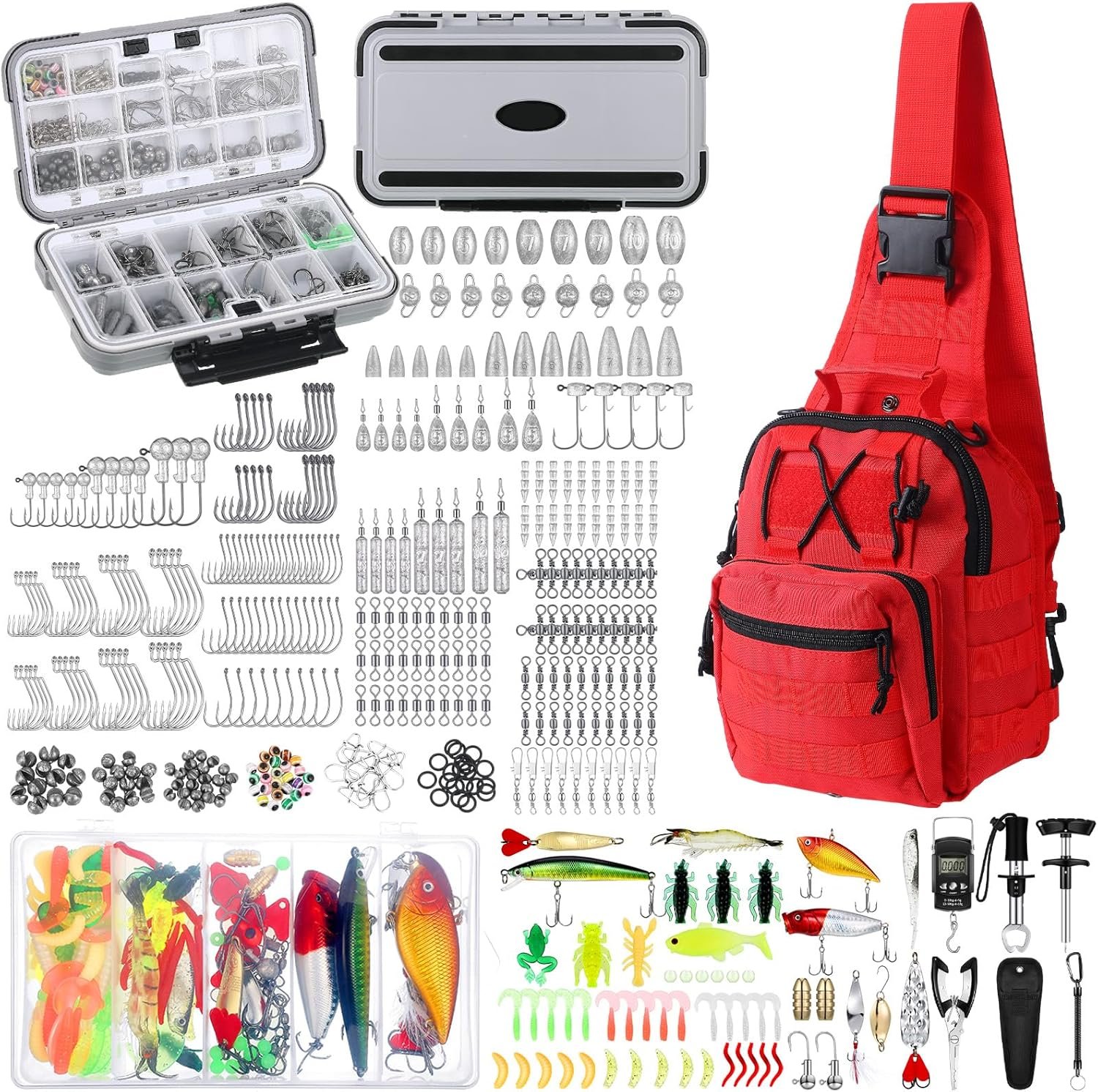 Sosation – Kit com 482 Acessórios de Pesca - Mundo da Pesca